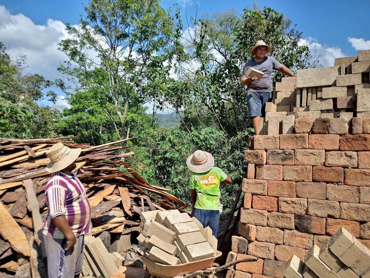 Mexican Adobe Bricks - Vallarta Mirror